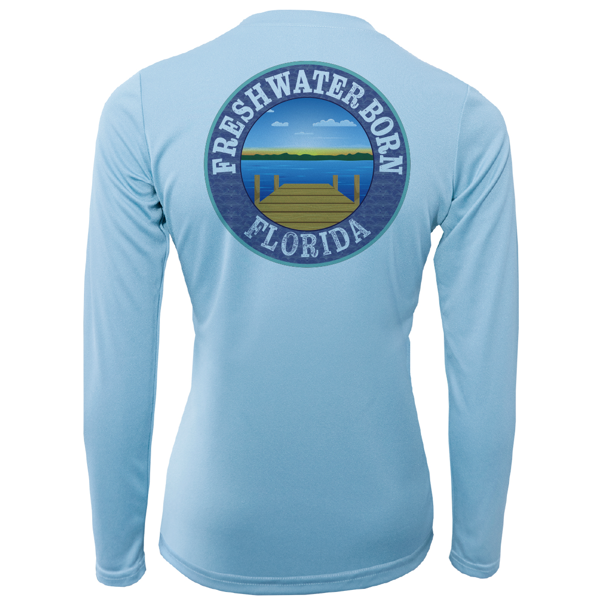 Florida Freshwater Born SUP Flag Women's Long Sleeve UPF 50+ Dry-Fit S ...