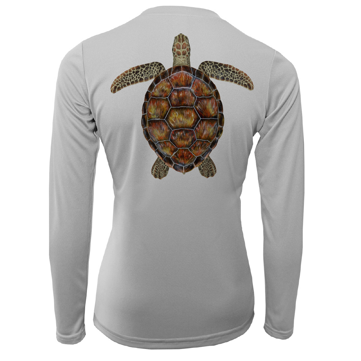 Siesta Key Realistic Turtle Women's Long Sleeve UPF 50+ Dry-Fit Shirt ...